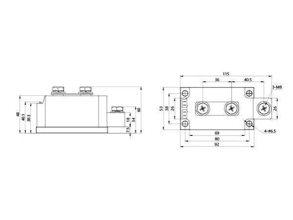 Módulo de diodo rectificador 200A-1000A | Módulo semiconductor de ...