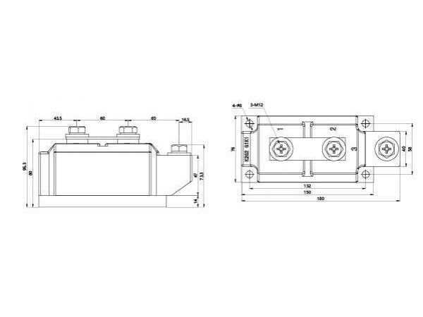 Módulo de diodo rectificador 200A-1000A | Módulo semiconductor de ...
